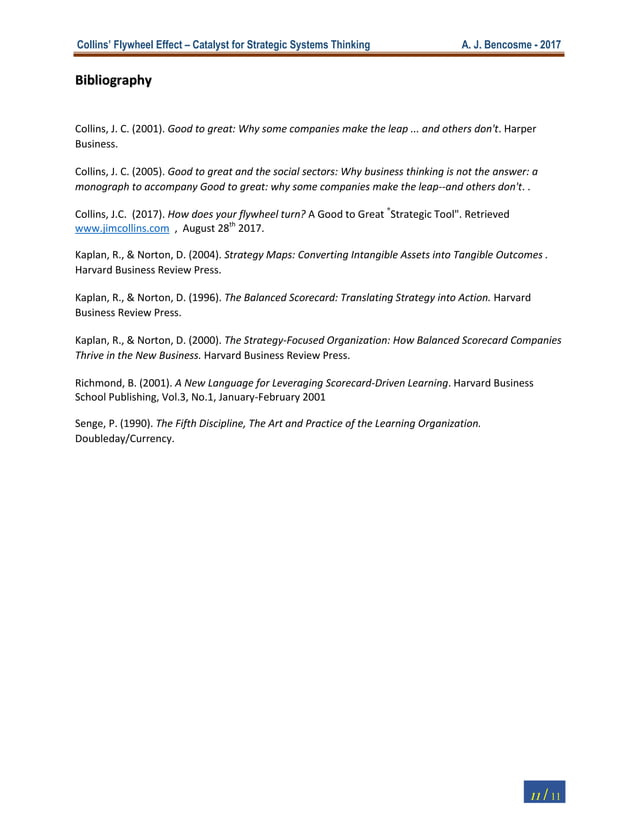 Collins’ Flywheel Effect – Catalyst for Strategic Systems Thinking ...
