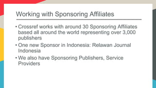 Help and support from Crossref | PPT