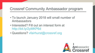 Help and support from Crossref | PPT