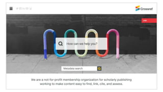Introduction to Crossref: History, Mission, Members | PPTX | Databases ...