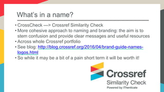 Managing plagiarism: Similarity Check | PPT