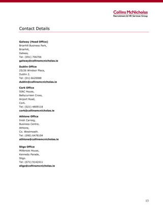 Collins mc nicholas national salary survey 2011 | PDF | Business Accounting & Finance | Business