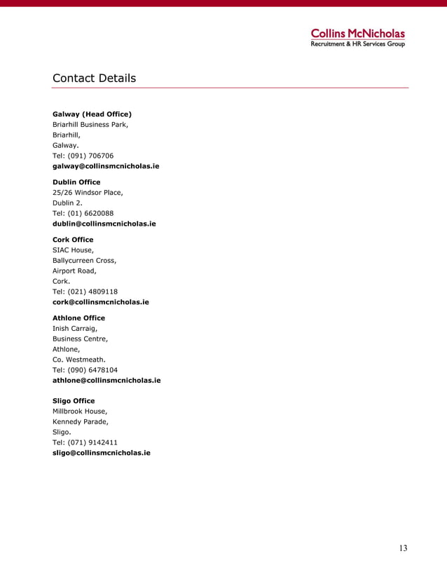Collins mc nicholas national salary survey 2011 | PDF | Business Accounting & Finance | Business
