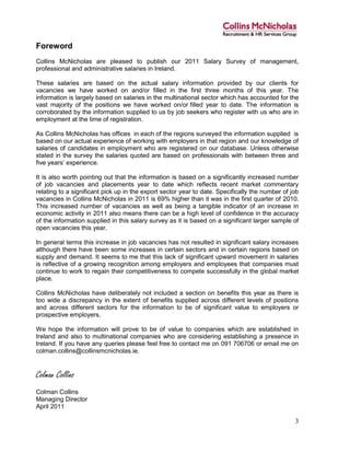 Collins mc nicholas national salary survey 2011 | PDF | Business Accounting & Finance | Business