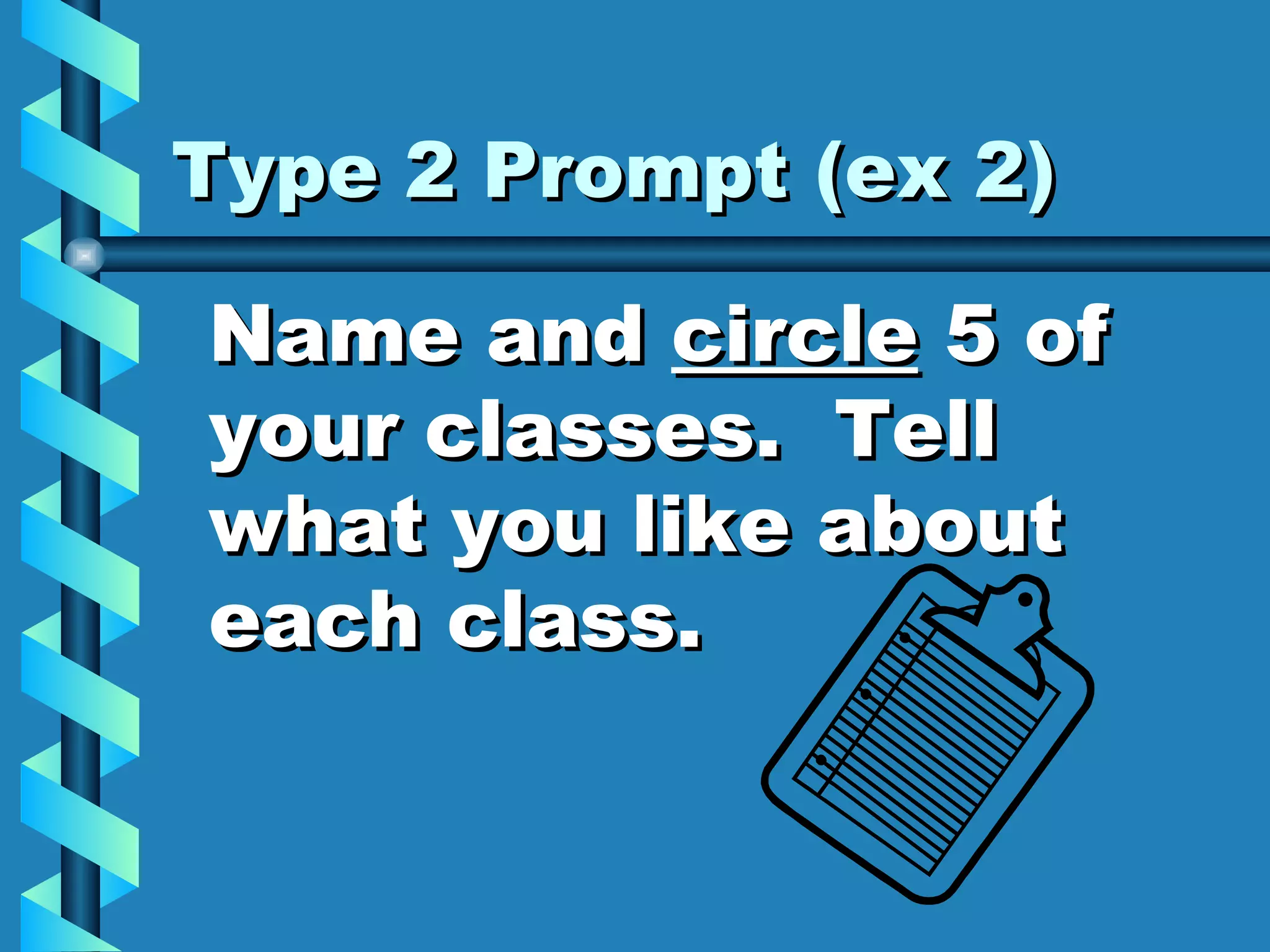 Collins Type 1 & 2 Writing | PPT