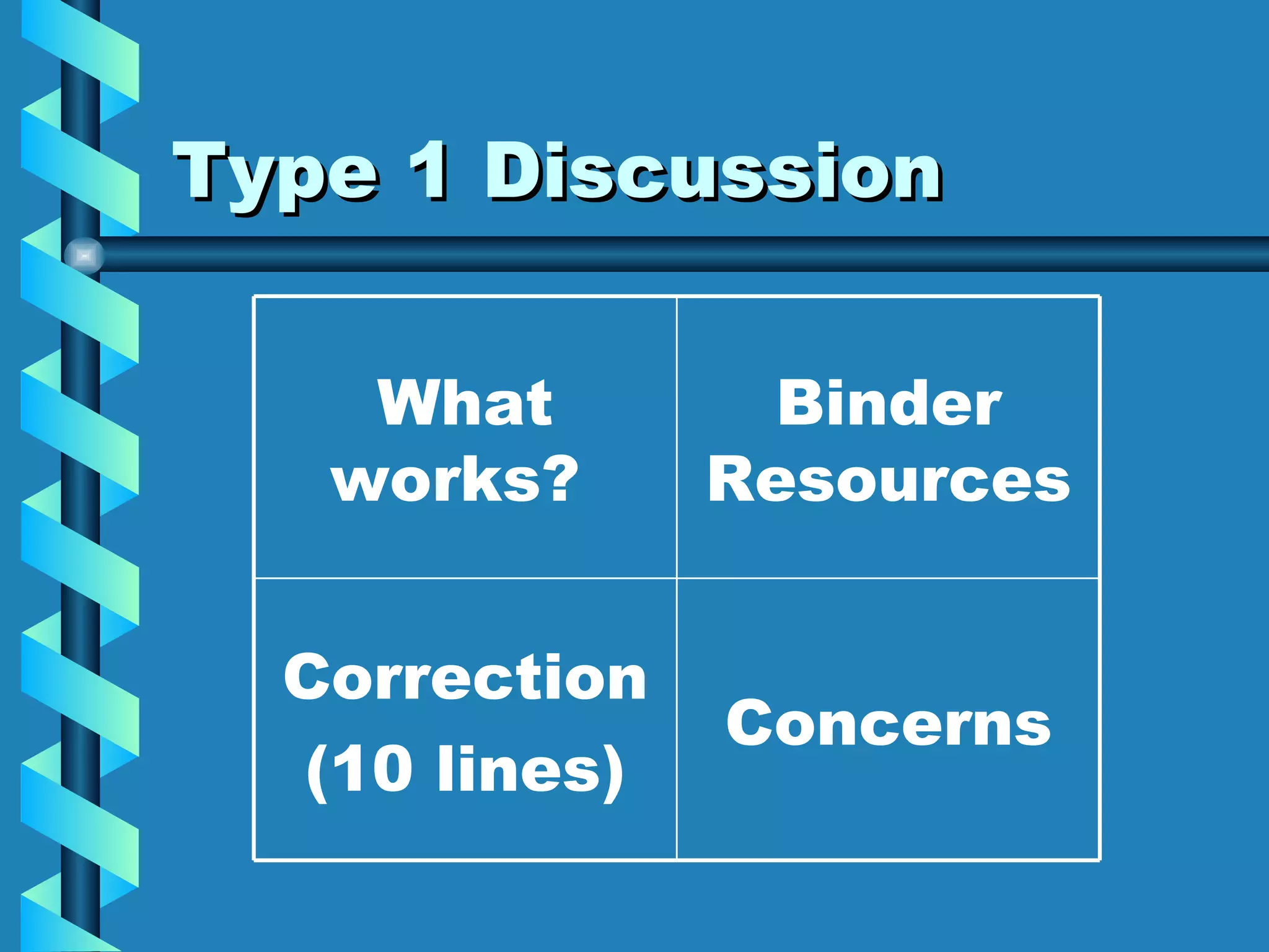 Collins Type 1 & 2 Writing | PPT