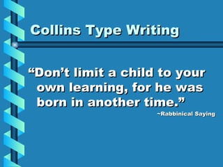 Collins Type 1 & 2 Writing | PPT