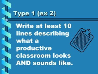 Collins Type 1 & 2 Writing | PPT