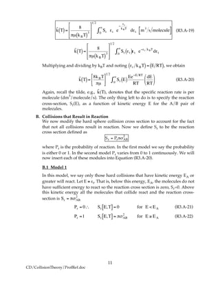 Collision theory | PDF