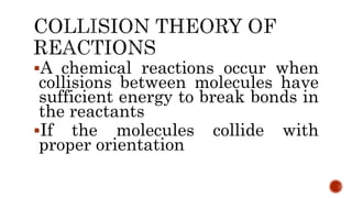 Collision theory.pptx | Chemistry | Science
