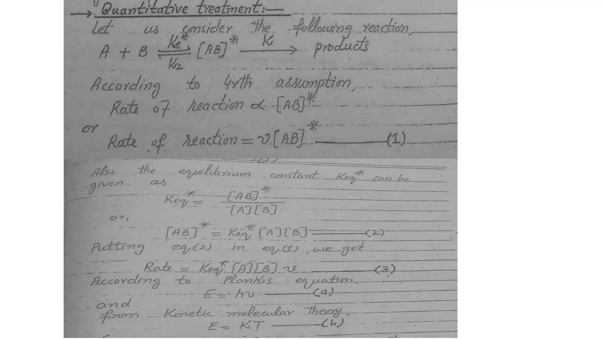Collision theory and transition state theory | PDF