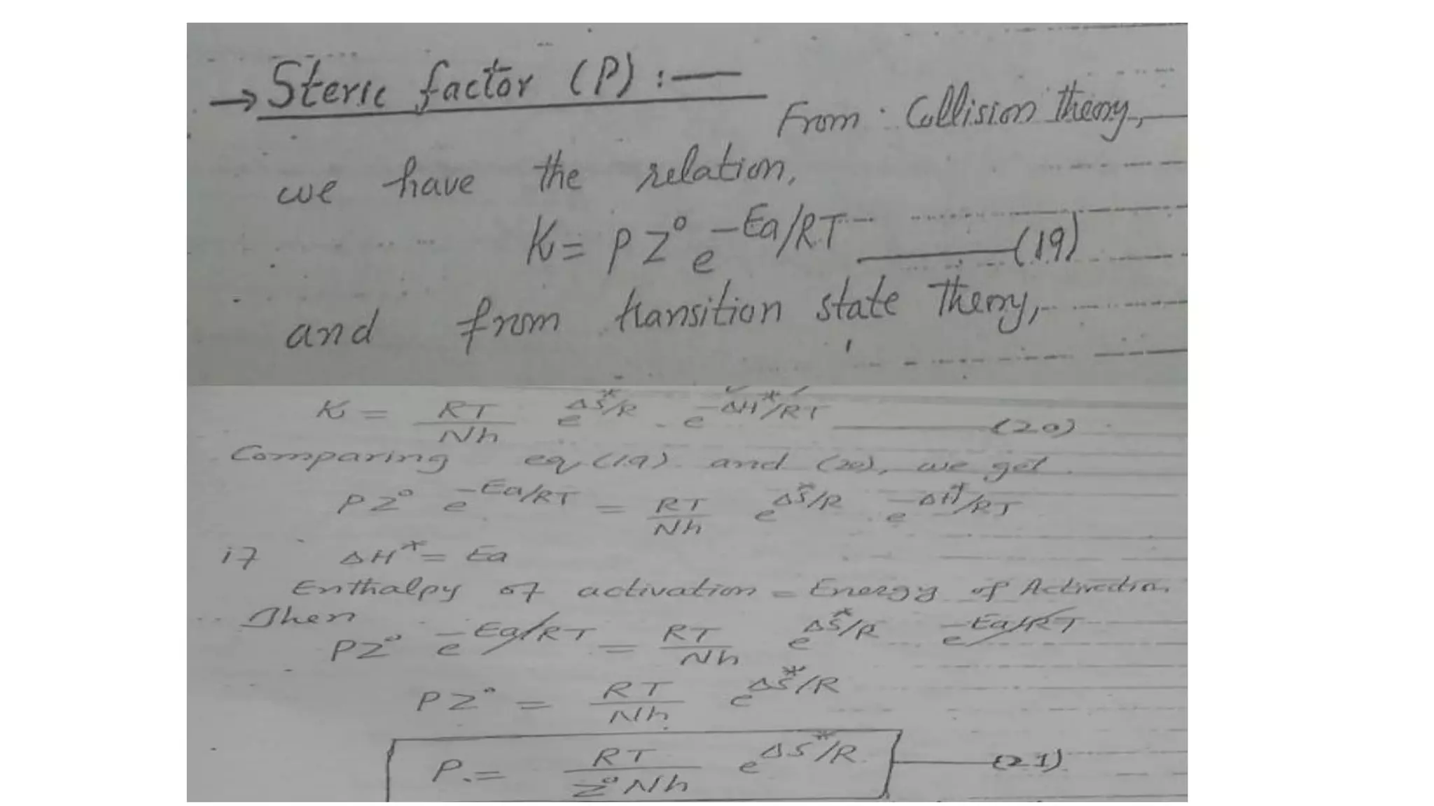Collision theory and transition state theory | PDF