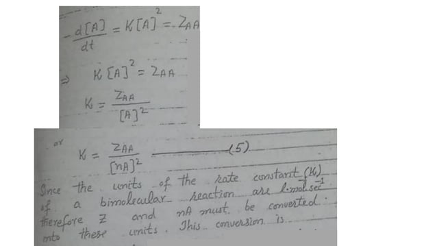 Collision theory and transition state theory | PDF