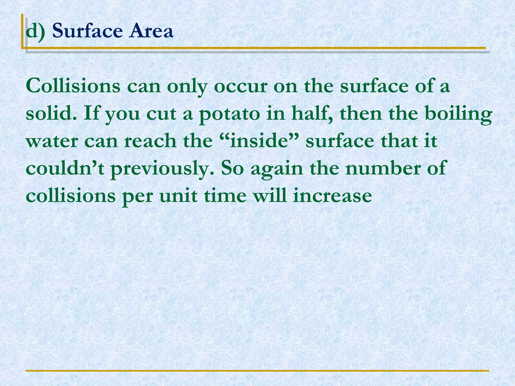 reaction kinetic . collision theory a level | PPT