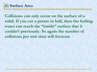 reaction kinetic . collision theory a level | PPT