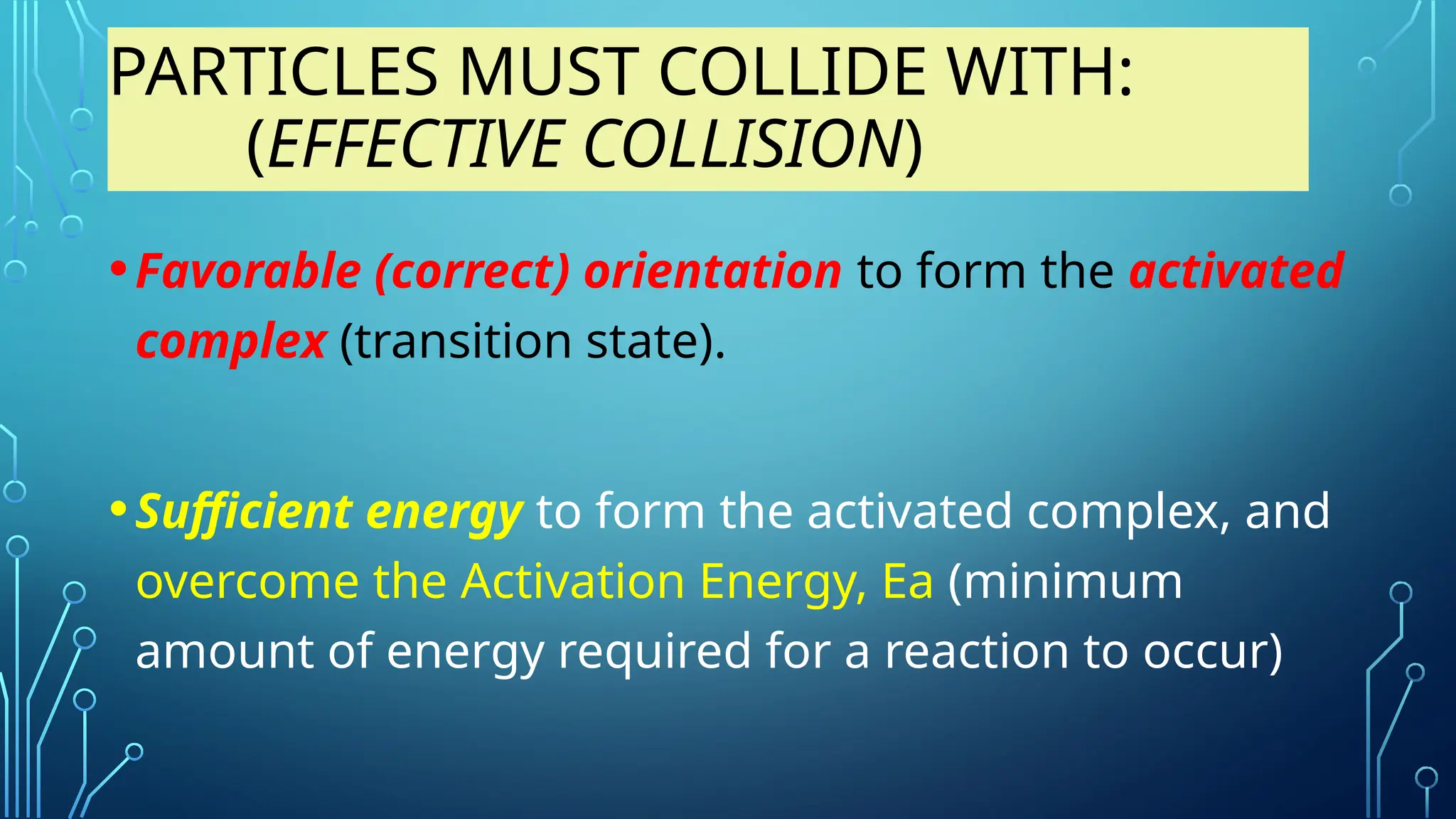 Collision Theory in physical chemistry of chemical kinetics | PPTX