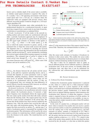 Collision tolerant and collision free packet scheduling for underwater acoustic localization | PDF