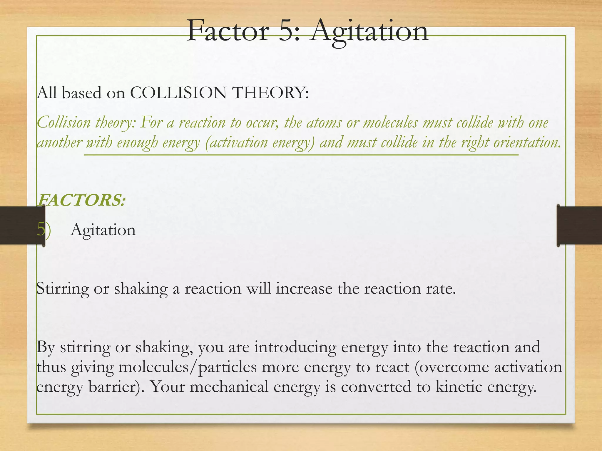 (ENZYME KINETICS)Collisn theory | PPT