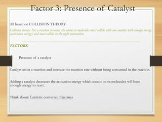 (ENZYME KINETICS)Collisn theory | PPTX