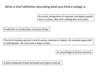 Colllage lesson 1. | PPT