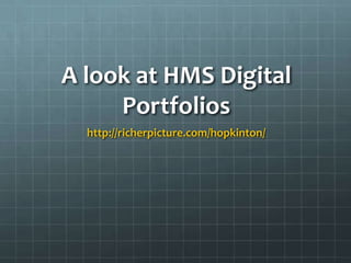 Digital Portfolios at HMS | PPTX