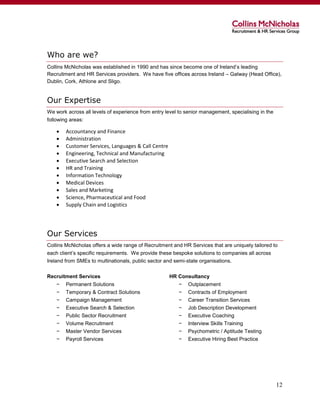 Collins Mc Nicholas National Salary Survey 2012 | PDF