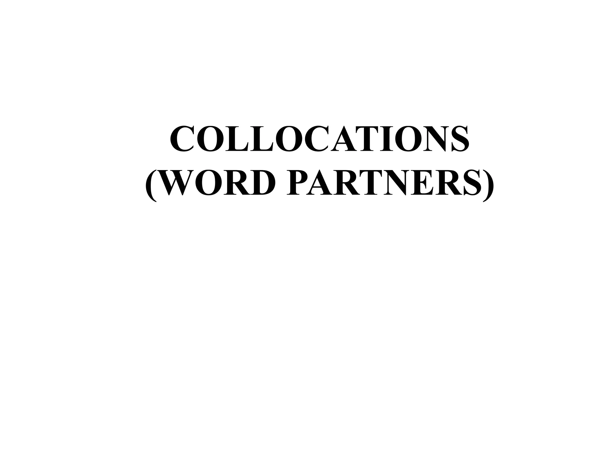 Collocations | PPTX