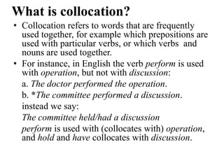 Collocations | PPTX