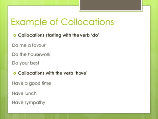 Collocations | PPTX