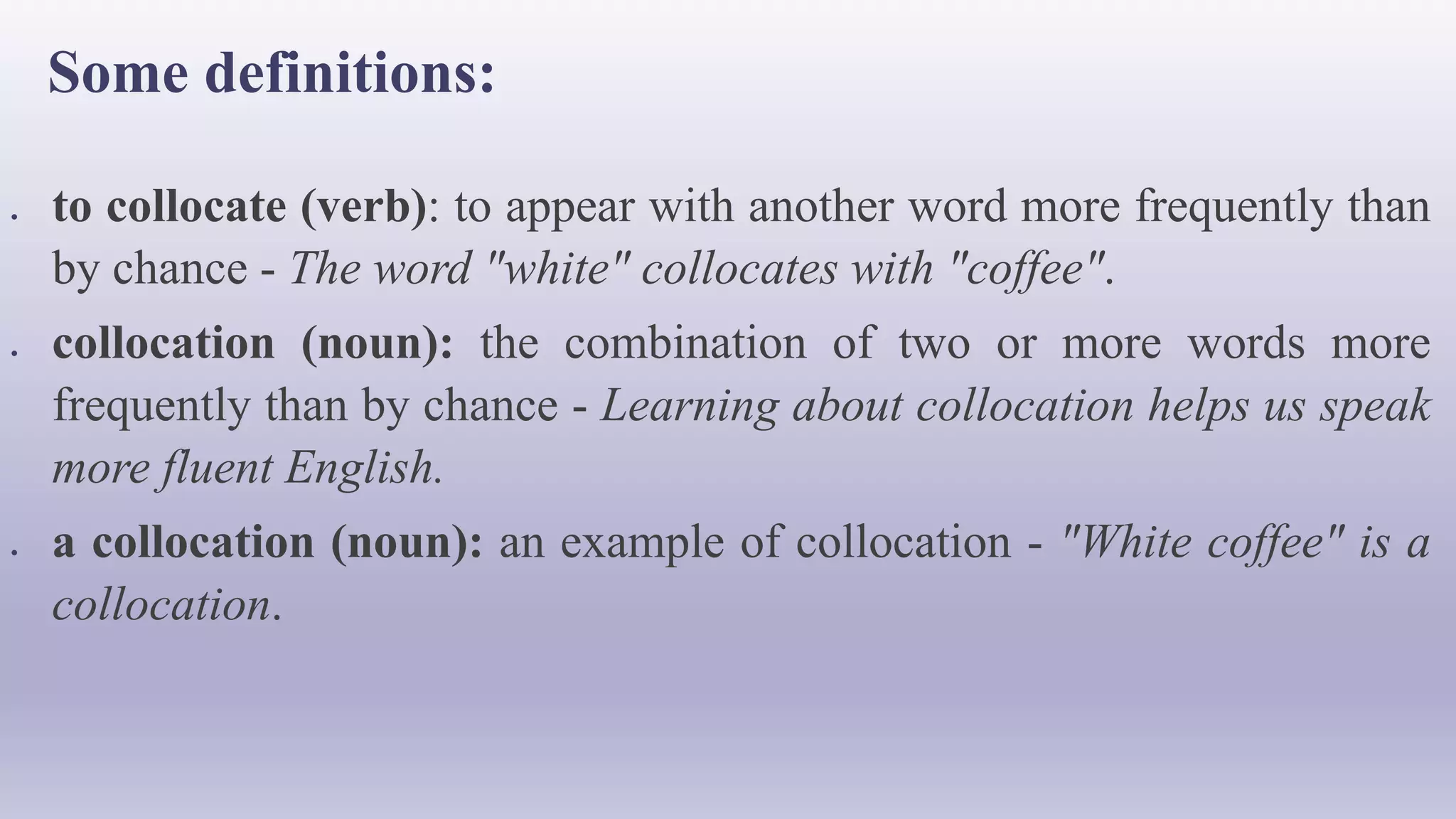 English Lesson: Collocations | PPTX