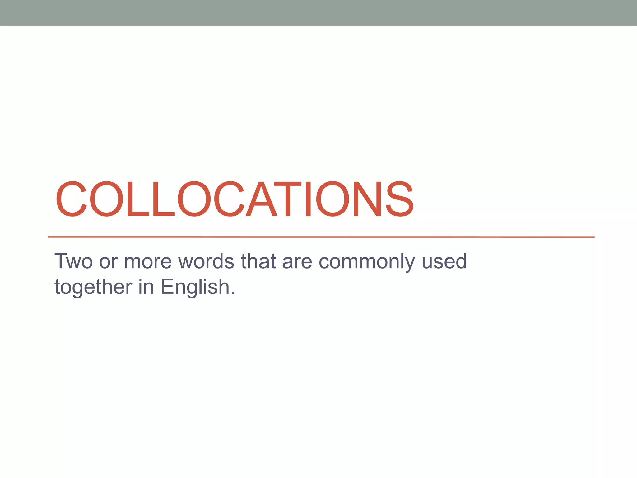 Collocations | PPT