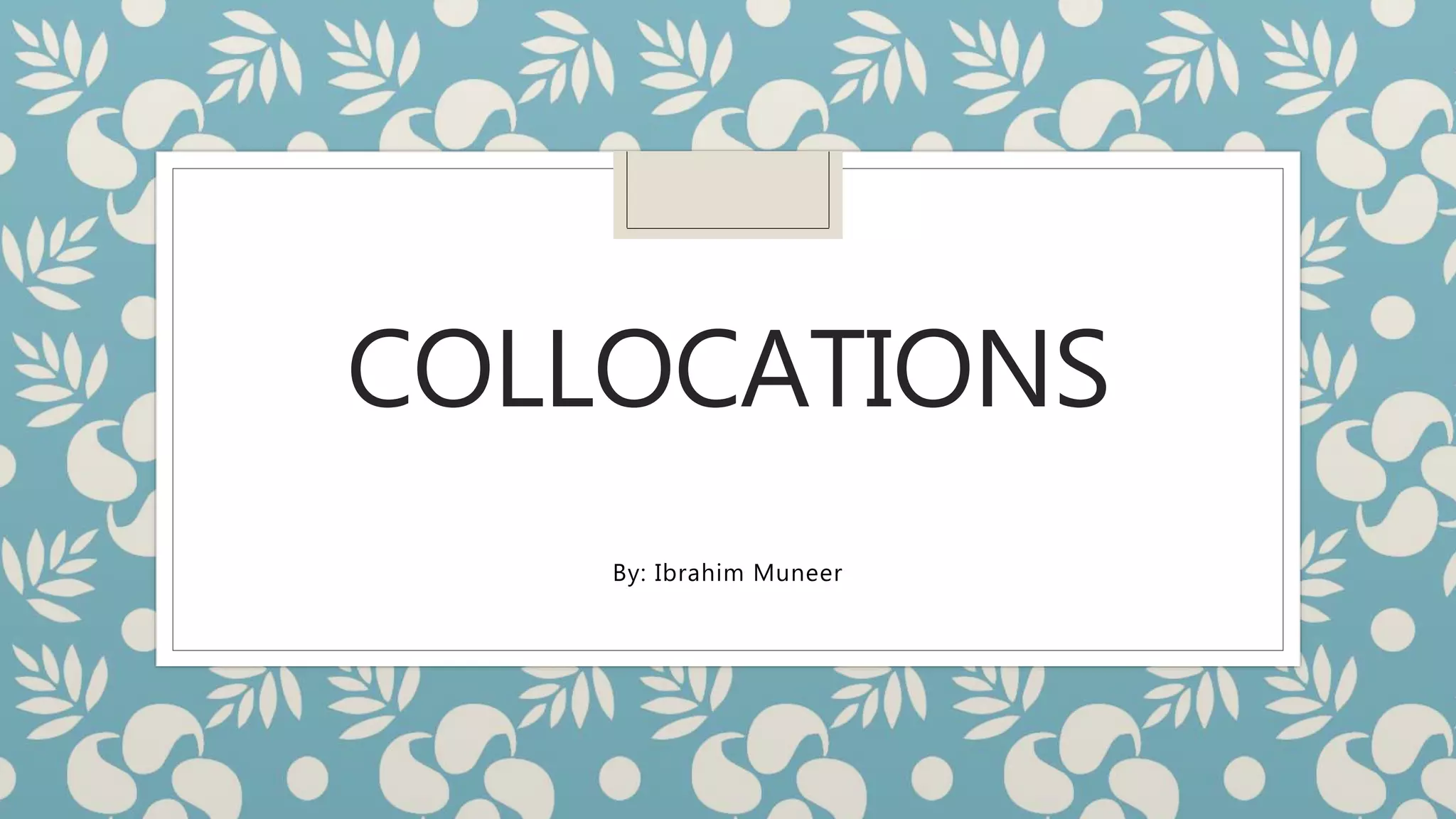 Collocations | PPSX