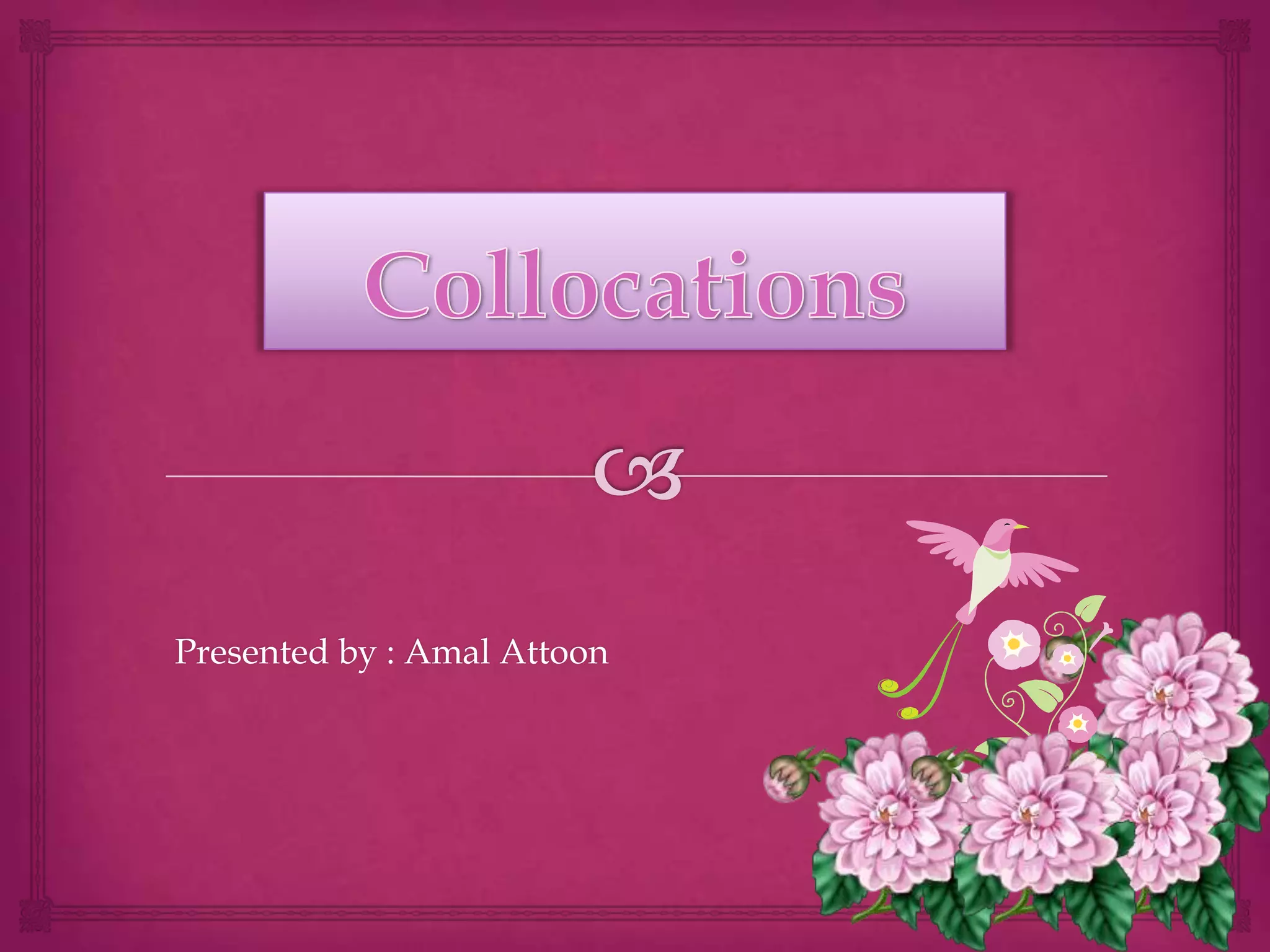 Collocations pp | PPTX