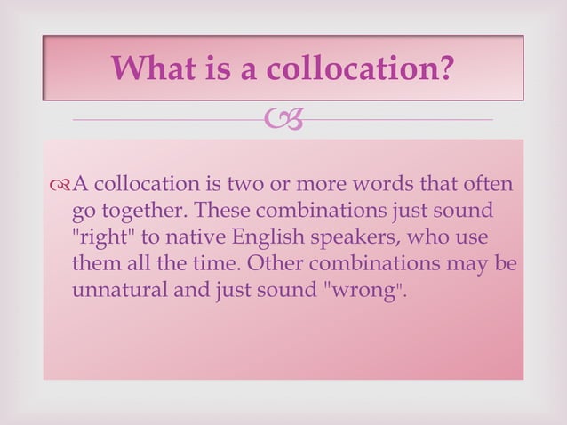 Collocations pp | PPTX