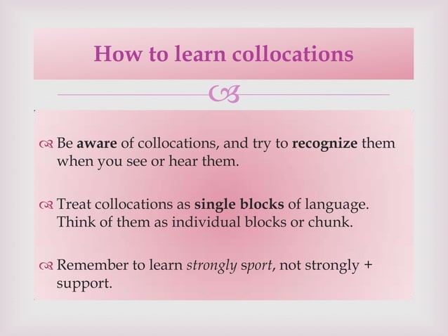Collocations pp | PPTX