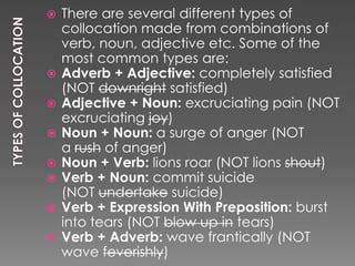 Collocations presentation | PPTX