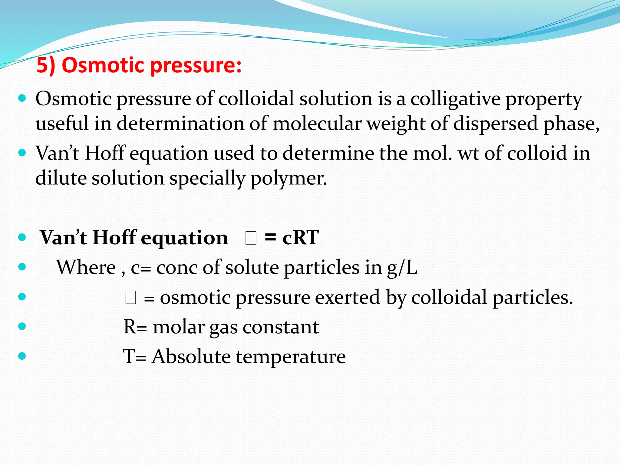 Colloidal dispersion | PPTX