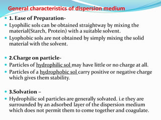Colloidal dispersion | PPTX