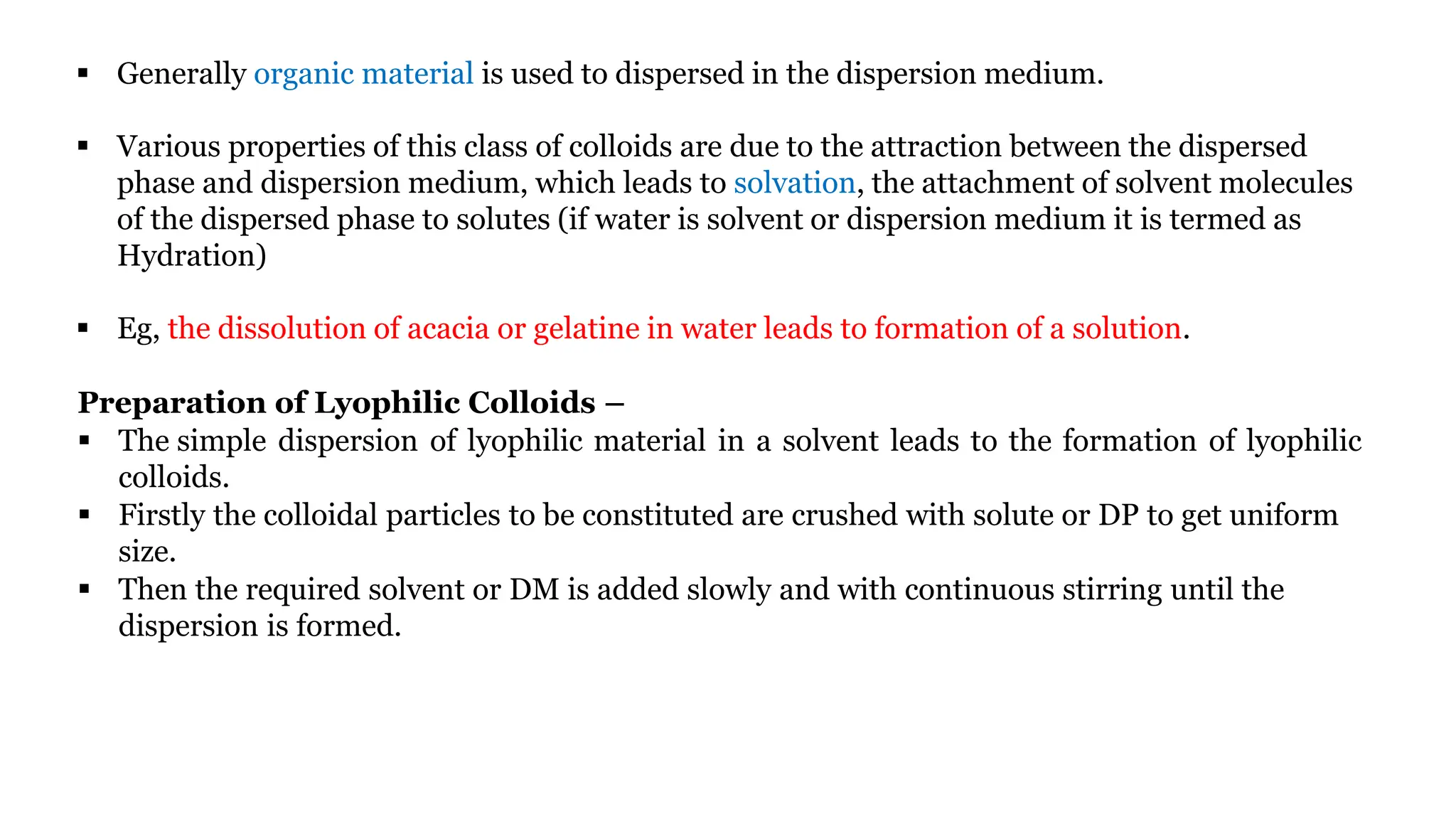 Colloidal Dispersion, Its Types and Method of Preparation | PPTX