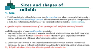 Colloidal Dispersion, Its Types and Method of Preparation | PPTX