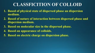Colloidal Dispersion in Physical Pharmaceutics 2nd | PPTX