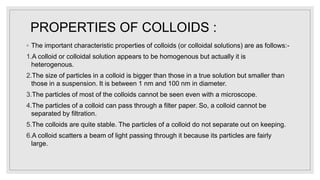 Colloidal solutions | PPTX