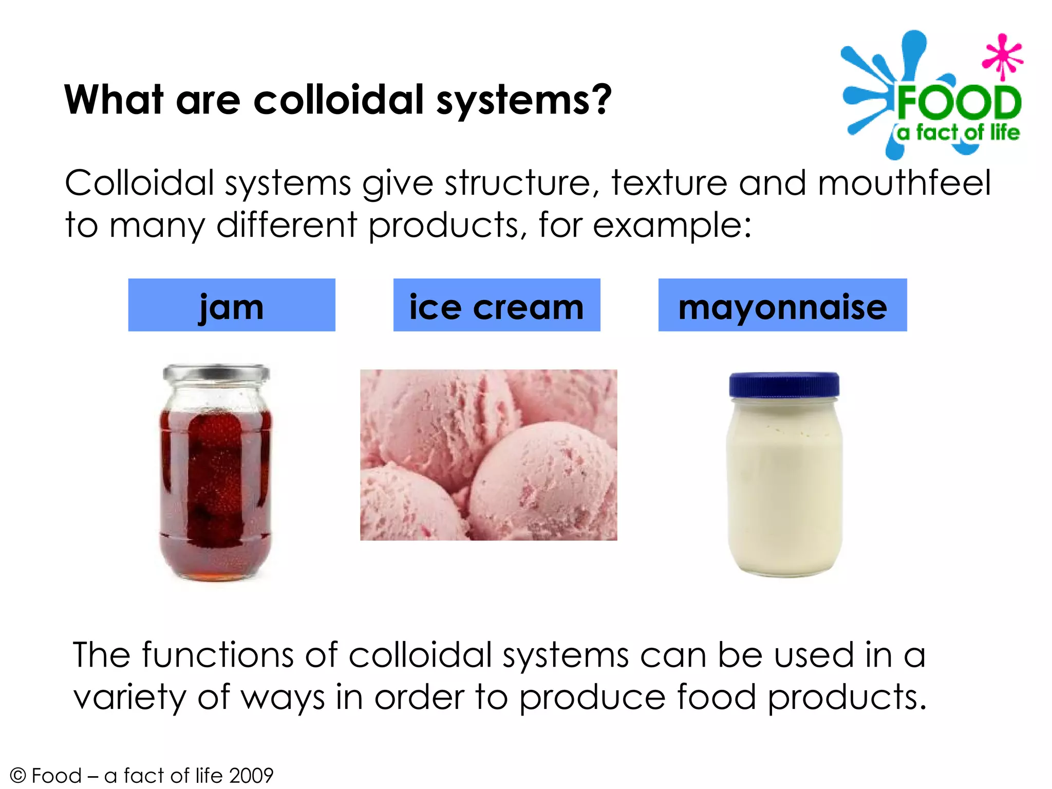 Colloidal system in food | PPT