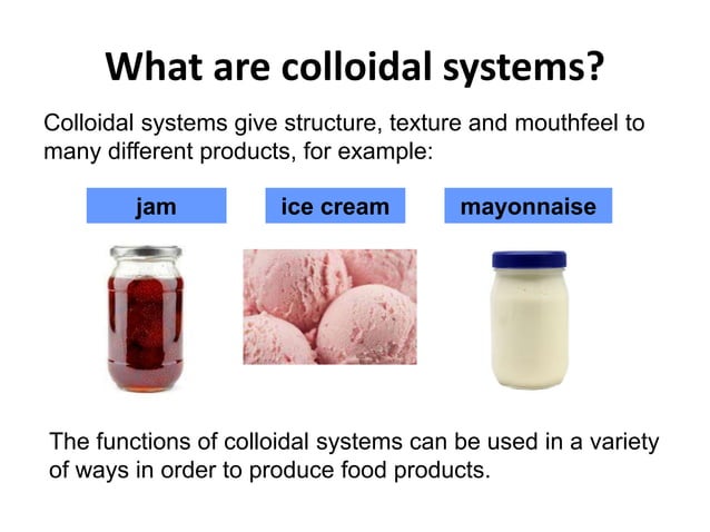 Colloidal systems | PPTX | Chemistry | Science