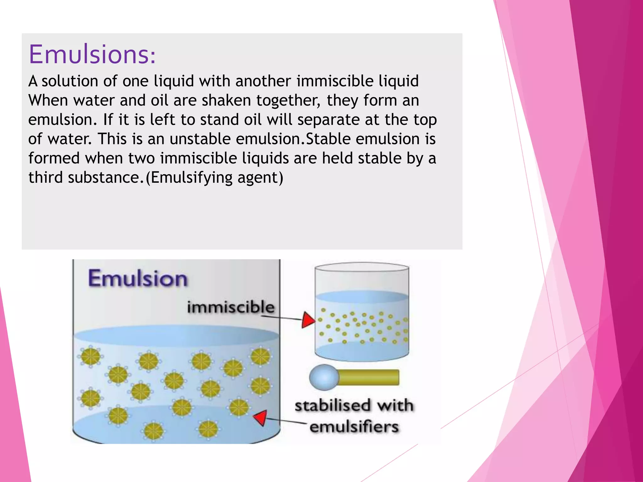Colloidal systems in food | PPTX