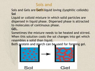 Colloidal systems in food | PPTX