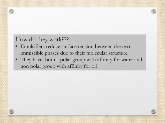 Colloidal systems in food | PPTX