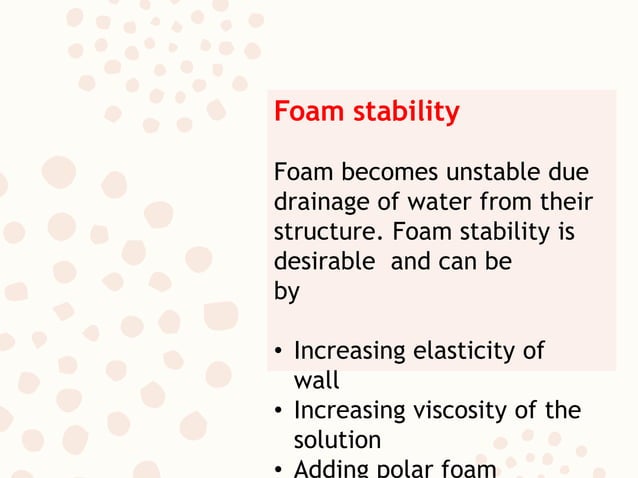 Colloidal systems in food | PPTX