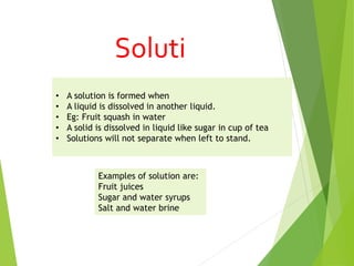 Solution Examples Food