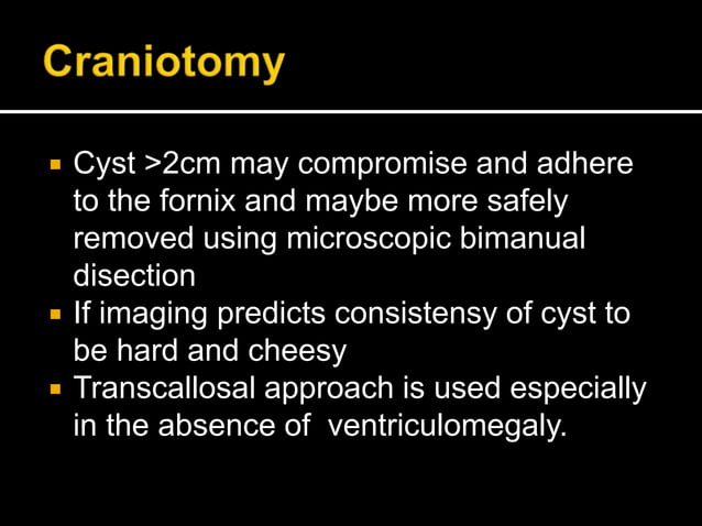 Colloid cyst | PPTX | Brain and Nervous System Disorders | Diseases and ...